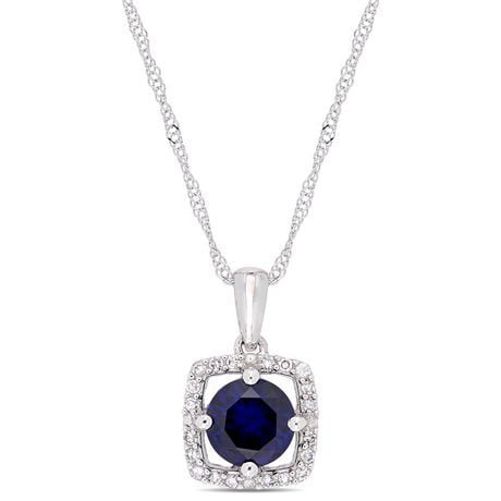 Click here for Tangelo 1 Carat T. G.W. Created Blue Sapphire And... prices