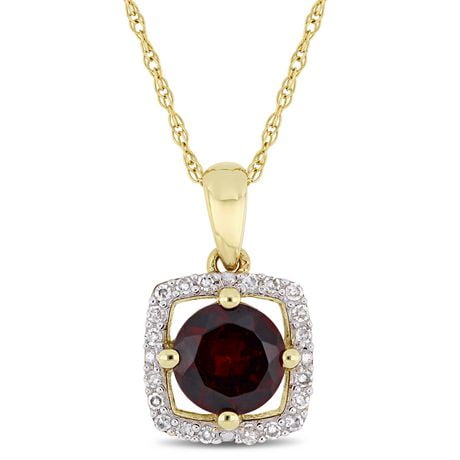Click here for Tangelo 1 Carat T. G.W. Garnet And 1/10 Carat T. W... prices