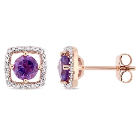 Click here for Tangelo 4/5 Carat T. G.W. Amethyst And Diamond-Acc... prices