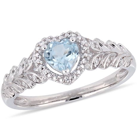 Click here for Tangelo 3/5 Carat T. G.W. Sky-Blue Topaz And Diamo... prices