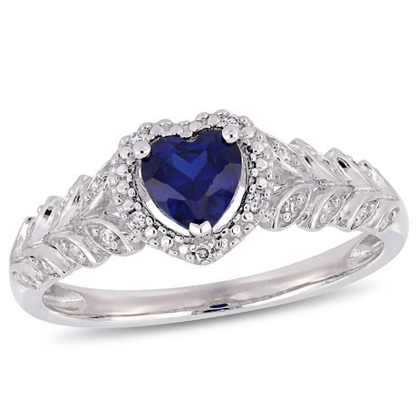Click here for Tangelo 3/5 Carat T. G.W. Created Blue Sapphire An... prices