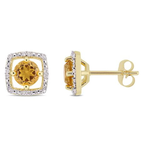 Click here for Tangelo 7/8 Carat T. G.W. Citrine And Diamond-Acce... prices