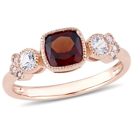 Click here for Tangelo 1-1/2 Carat T. G.W. Garnet  White Sapphire... prices