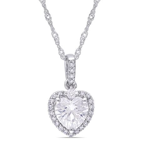 Click here for Miabella 4/5 Carat T. G.W. Moissanite And 1/10 Car... prices