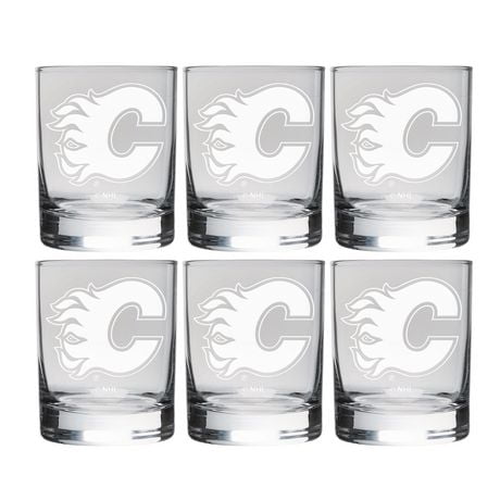 Click here for Nhl The Sports Vault 6Pk Rocks Glass Set Calgary F... prices