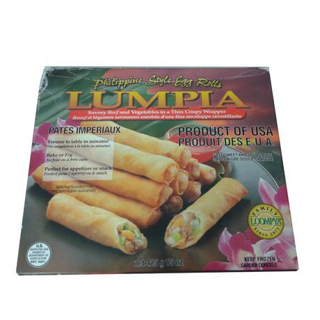 Philippine Style Egg Rolls – LUMPIA – Savory Beef and Vegetables in a ...
