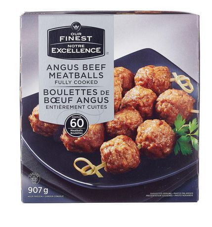 Our Finest Fully Cooked Angus Beef Meatballs - Walmart.ca