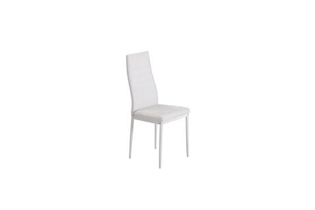 Click here for Topline Home Furnishings White Side Chair White prices