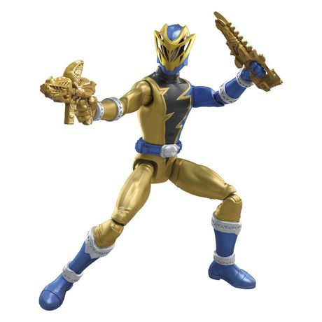Power Rangers Dino Fury Gold Ranger 6-Inch Action Figure Toy Inspired ...