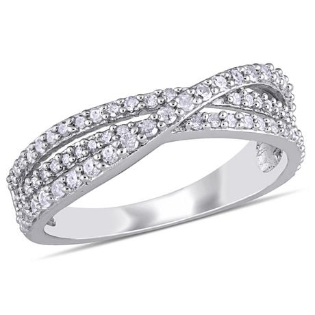 Click here for Miabella 1/2 Carat T. W. Diamond Sterling Silver C... prices