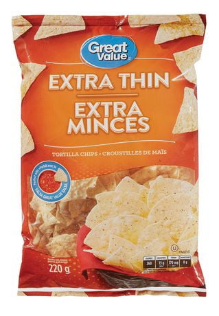 Great Value Extra Thin Tortilla Chips - Walmart.ca
