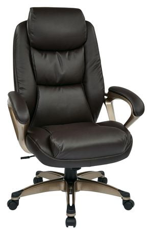 Click here for Work Smart Executive Bonded Leather Chair Espresso prices