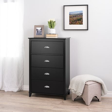 Click here for Prepac Yaletown 4-Drawer Chest  Black Black Other prices