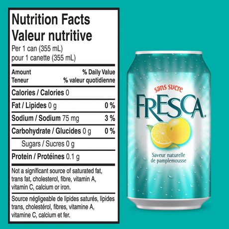 Fresca® 355mL Cans, 12 Pack | Walmart Canada
