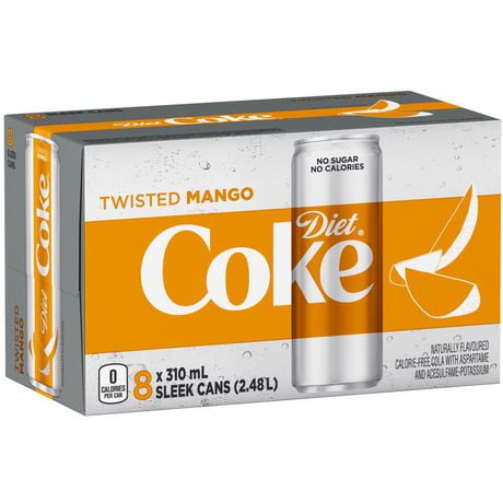 Diet Coke® Twisted Mango 310mL Cans, 8 Pack | Walmart Canada