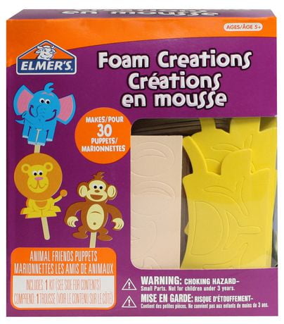 Elmer's Foam Creations, Animal Friends Puppets | Walmart Canada
