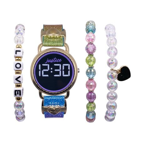 Justice LED Watch with Bracelet - Walmart.ca