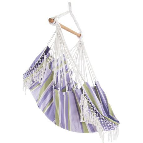 Click here for Vivere Brazilian Cotton Hammock Chair Purple 1 prices