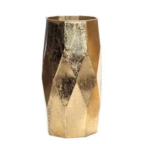 hometrends Small Gold Metal Decorative Vase | Walmart Canada