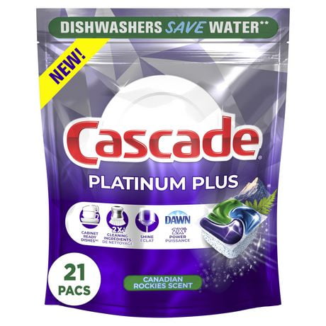 Cascade Platinum Plus ActionPacs Dishwasher Detergent Pods, Rocky Mountain | Walmart Canada