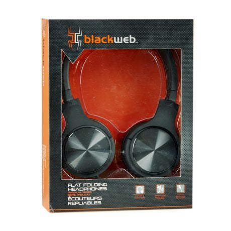 Click here for Blackweb Flat Folding Headphones Premium Series Bl... prices