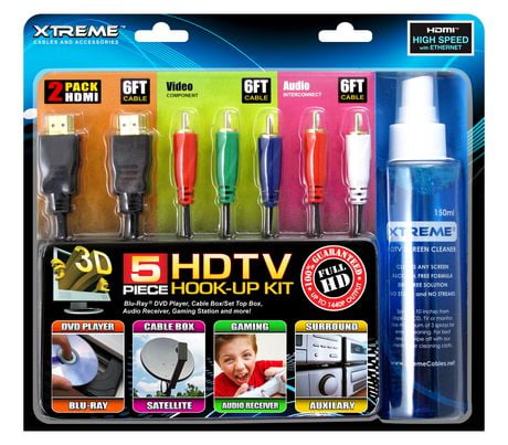 XTREME 5 Piece HDTV Starter Kit - Walmart.ca