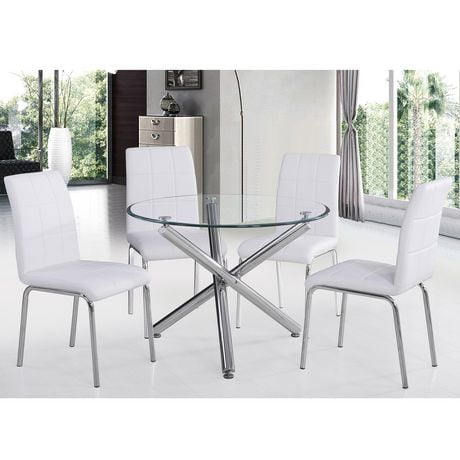 Click here for Worldwide Homefurnishings Inc 5 Pc Modern Dining S... prices