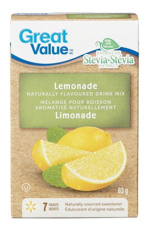 Great Value Lemonade Naturally Flavoured Drink Mix | Walmart Canada