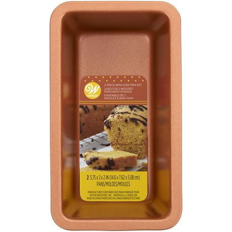 Wilton 5-Inch Copper Mini Loaf Pan Set, 2-Piece | Walmart Canada