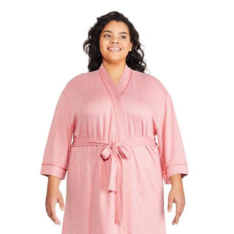 George Plus Women's Rib Knit Robe | Walmart Canada
