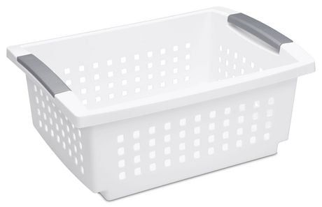 Click here for Sterilite Medium White Stacking Basket White Mediu... prices