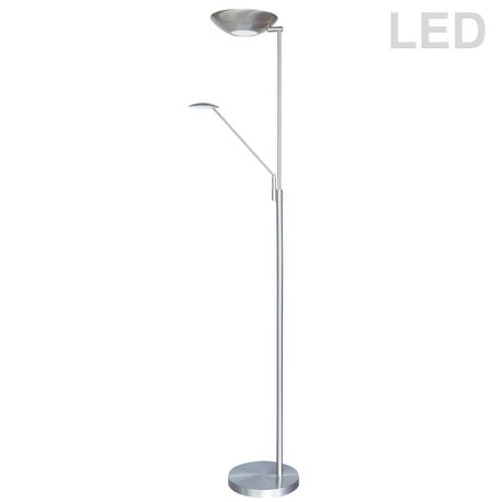 Click here for Dainolite 170Ledf-Sc Satin Chrome Floor Lamp Satin... prices