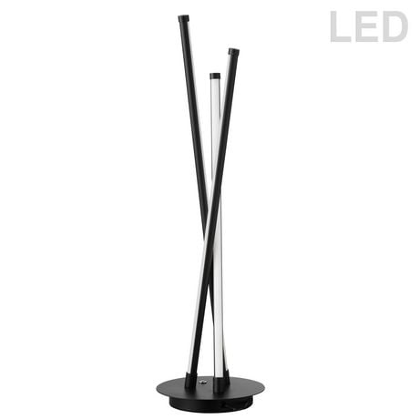 Click here for Dainolite Cer-3Ledt-Bk Black Table Lamp Black prices