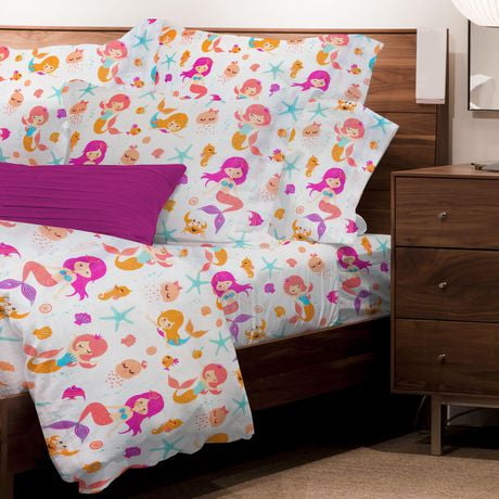 Click here for Safdie & Co. Sheet Set Juvenile Printed 3Pc T Merm... prices