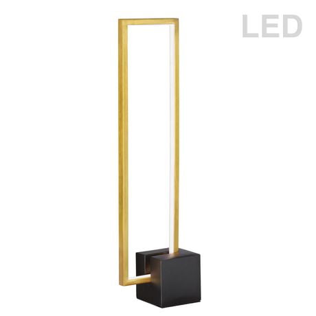 Click here for Dainolite Fln-Ledt25-Agb-Mb Aged Brass Table Lamp... prices