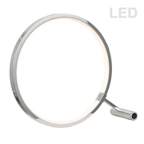Click here for Dainolite 415Ledt-Pc Polished Chrome Table Lamp Po... prices