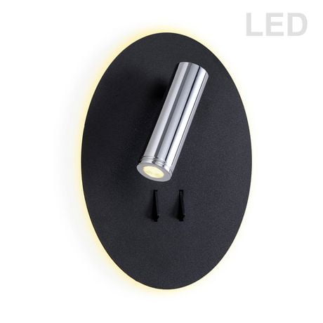 Click here for Dainolite Dled462-Bk Black Wall Sconce Black prices