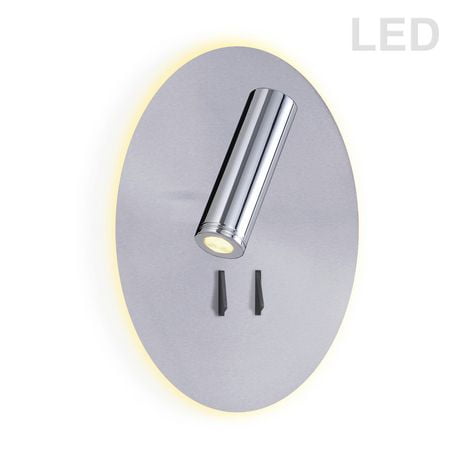 Click here for Dainolite Dled462-Sc Satin Chrome Wall Sconce Sati... prices