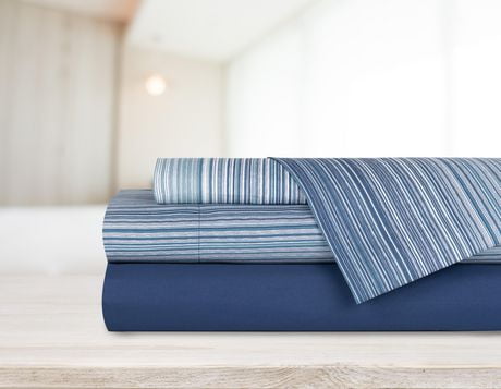Click here for Safdie & Co. Microfiber Sheet Set 3Pc T Sol/Stripe... prices