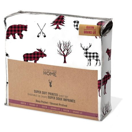 Click here for Safdie & Co. Sheet Set 3Pc T Printed Wildlife Mult... prices