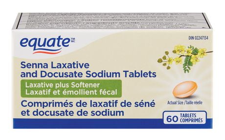 Equate Senna Laxative and Docusate Sodium Tablets60 Tablets - Walmart.ca