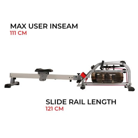 Sunny Health & Fitness Water Rowing Machine Rower w/LCD Monitor - SF ...