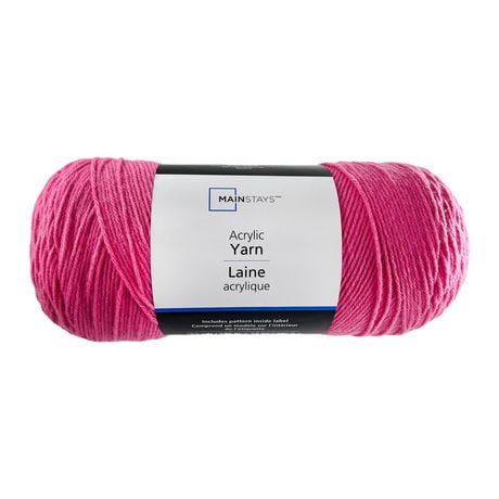 Mainstays Medium Acrylic Pink Yarn, 14 Oz 798 Yards - Walmart.ca