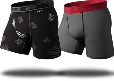 Click here for Thieves Superfit Mens Boxer Brief 2-Pack Black L prices