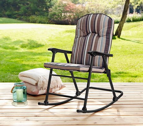 hometrends Padded Folding Rocker | Walmart Canada
