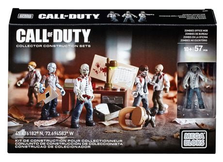 MEGA BLOKS Call of Duty Zombies Office Mob Collector Construction Set ...