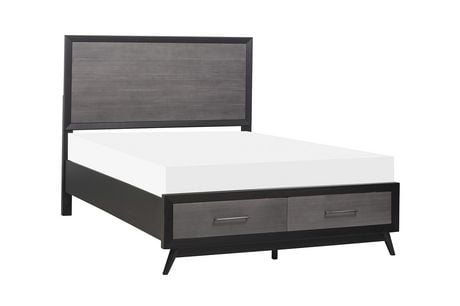 Click here for Topline Home Furnishings Grey Tone Queen Bed Grey... prices