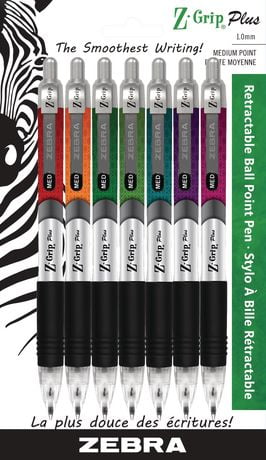 ZEBRA Z-Grip plus Assorted Retractable Ball Point Pen | Walmart Canada