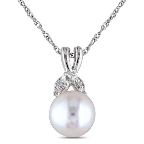Click here for Miabella 7.5-8Mm Cultured Freshwater Pearl And Dia... prices