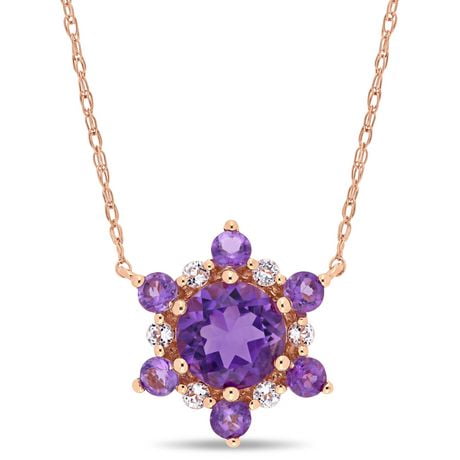 Click here for Tangelo 1-4/5 Carat T. G.W. Amethyst And White Top... prices